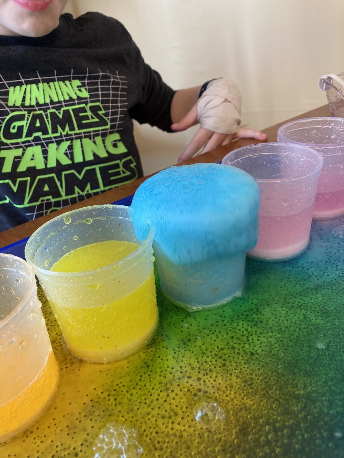 Erupting Rainbow Volcanoes